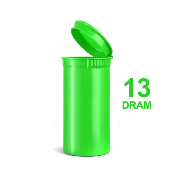 Pop Top – 13-Dram Plastic Container | Green - GrowLab